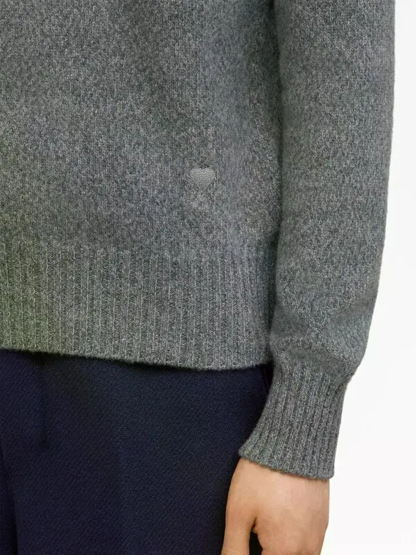AMI Paris Cashmere-blend Crew-neck Jumper