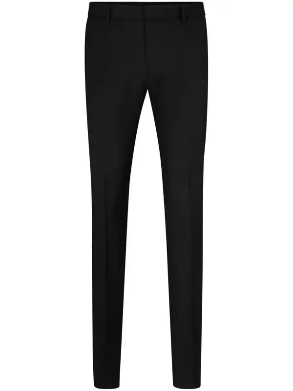 BOSS Straight-leg Cool Wool Trousers
