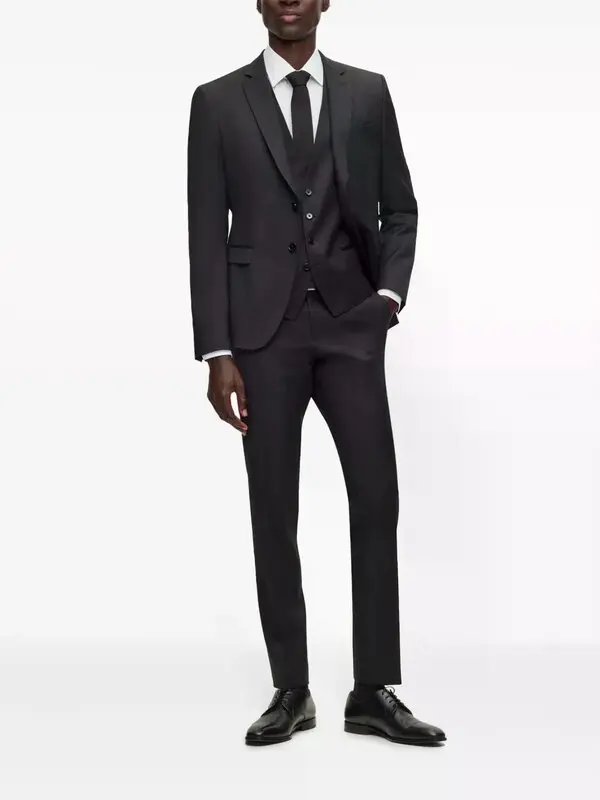 BOSS Straight-leg Cool Wool Trousers