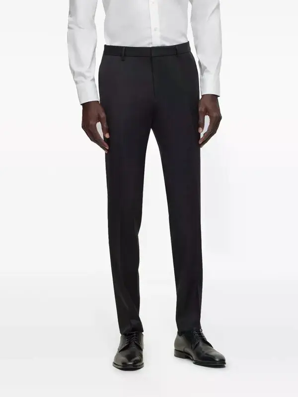 BOSS Straight-leg Cool Wool Trousers