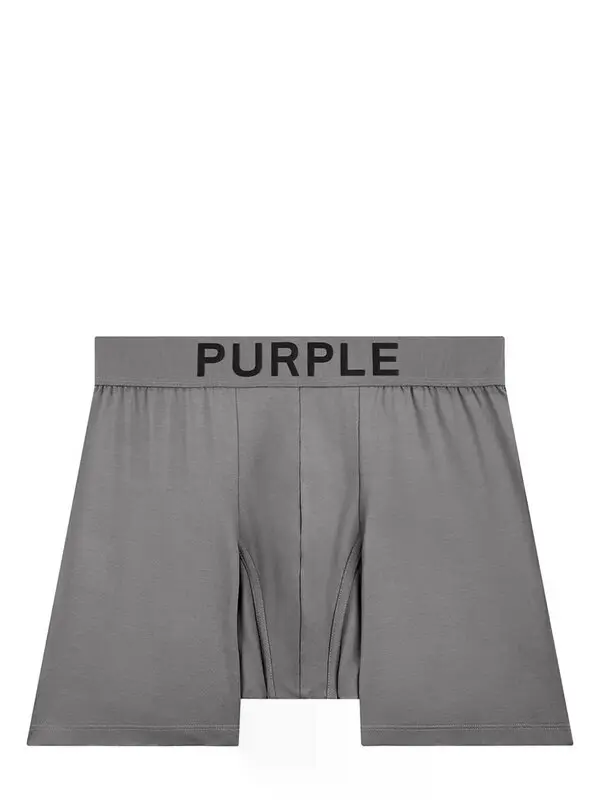 PURPLE BRAND Logo-print Boxer Briefs - Grey