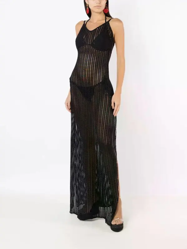 AMIR SLAMA Open-knit Maxi Dress