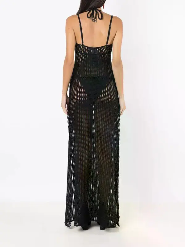 AMIR SLAMA Open-knit Maxi Dress