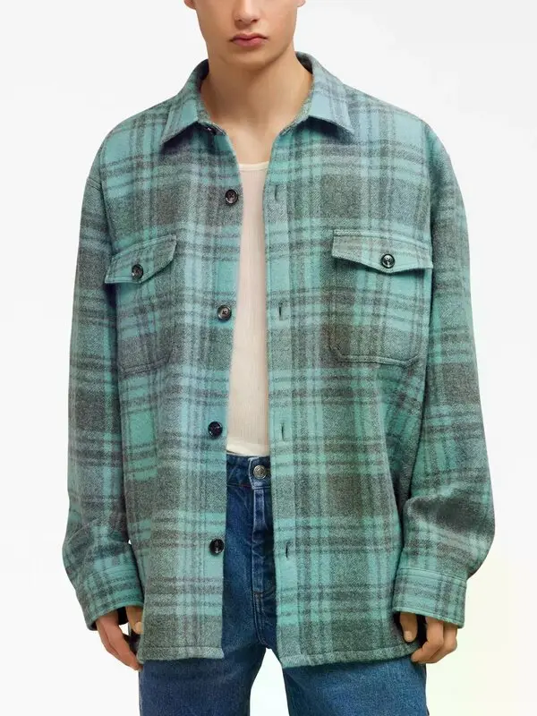 AMI Paris Maxi Checked Overshirt