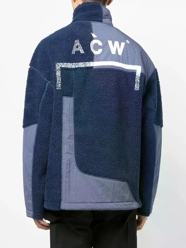 A-COLD-WALL* Bonded Axis Panelled Fleece Jacket - Blue