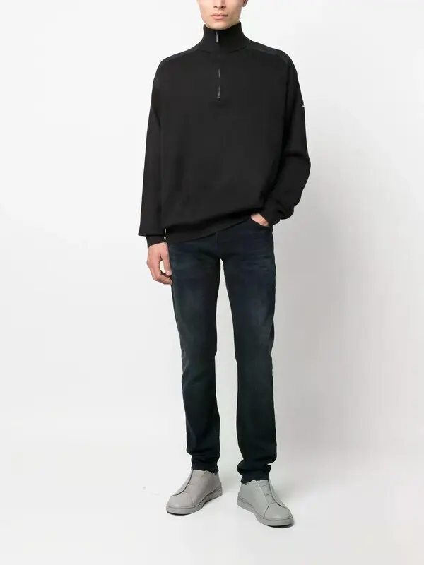Calvin Klein Cotton-blend Quarter-zip Jumper