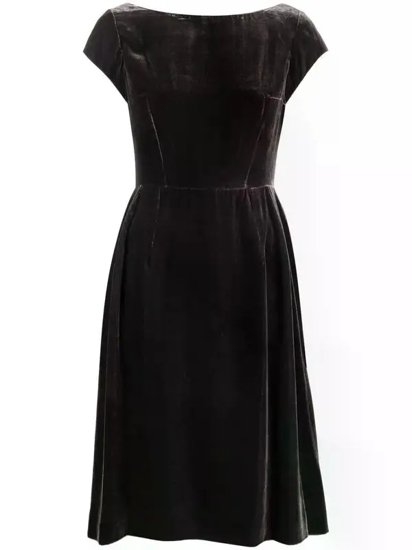 Aspesi Velvet-effect Cap-sleeve Dress