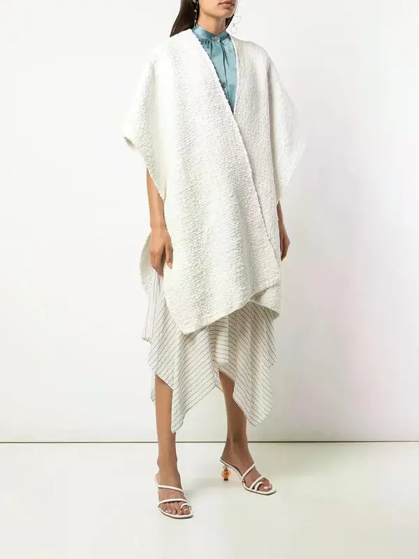 Voz Short-sleeve Cardi-coat - White