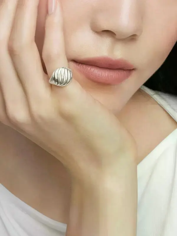 David Yurman Sterling Sculpted Cable Pinky Ring - Silver