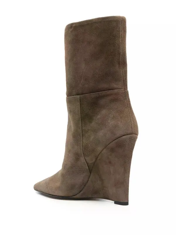 ALEVI MILANO 115mm Suede Wedge Boots