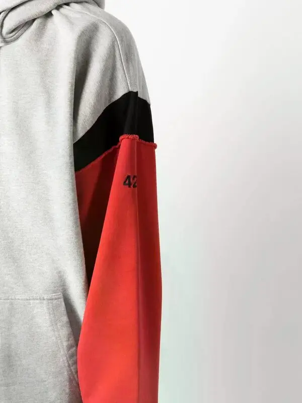424 Colour-block Drawstring Hoodie