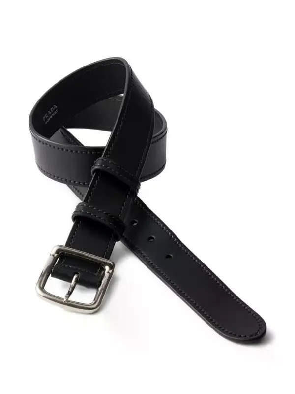 Prada Leather Buckle Belt