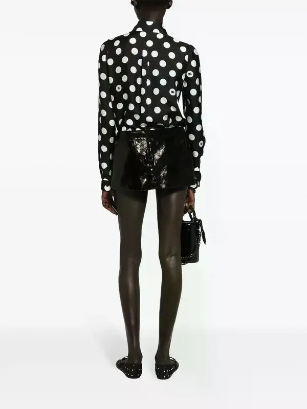 Dolce & Gabbana Polka-dot Silk Twill Shirt