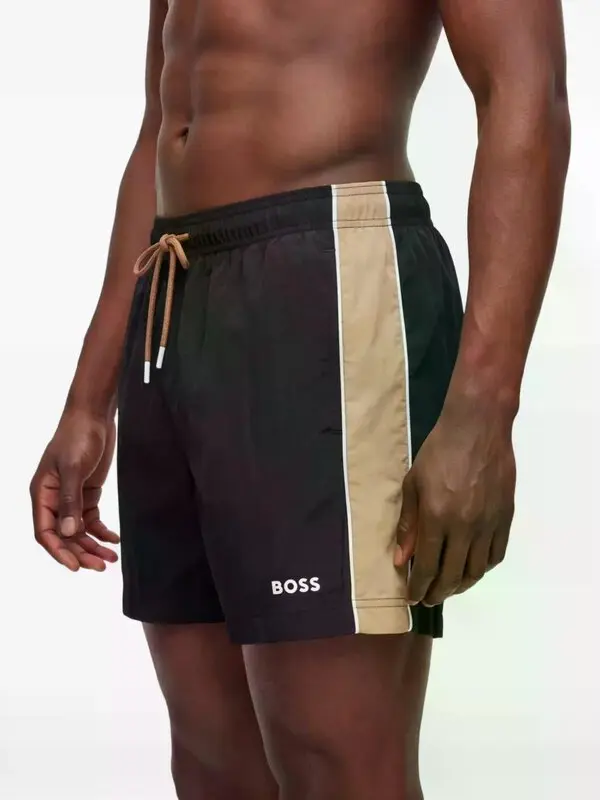 BOSS Logo-print Swim Shorts