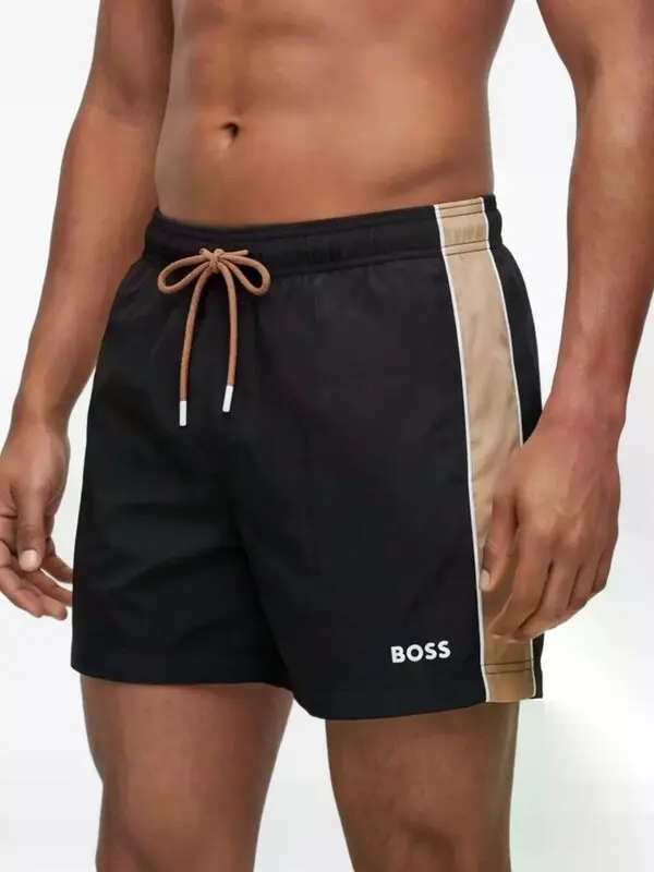 BOSS Logo-print Swim Shorts