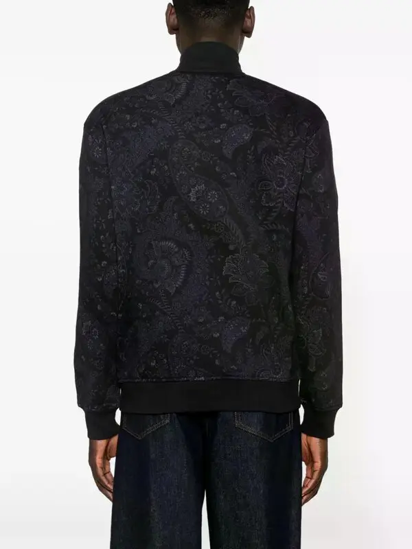 Etro Paisley-print Zip-up Sweatshirt