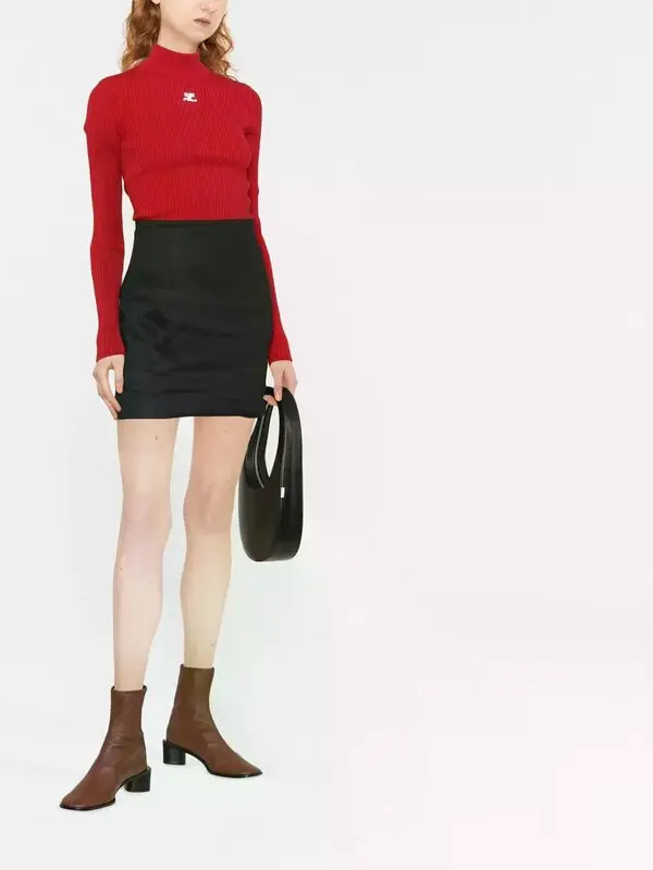 COURREGES Reedition Ribbed Sweater - Red