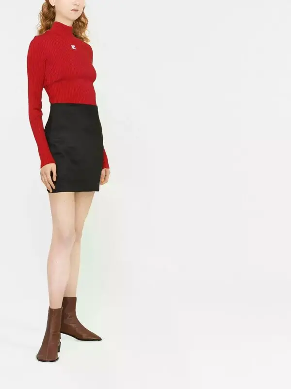 COURREGES Reedition Ribbed Sweater - Red
