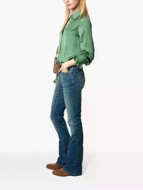 Zadig&Voltaire Thely Satin Shirt - Green