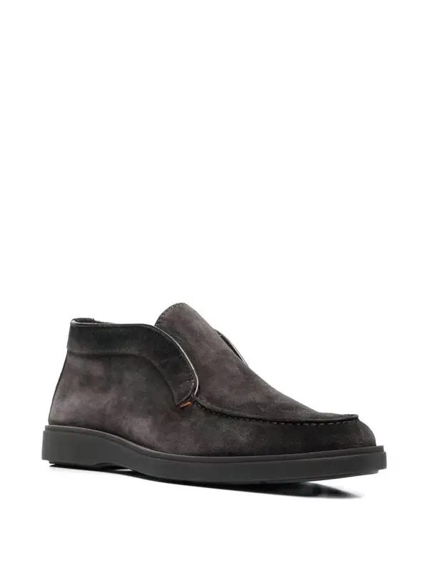 Santoni Dragon Suede Ankle Boots - Grey