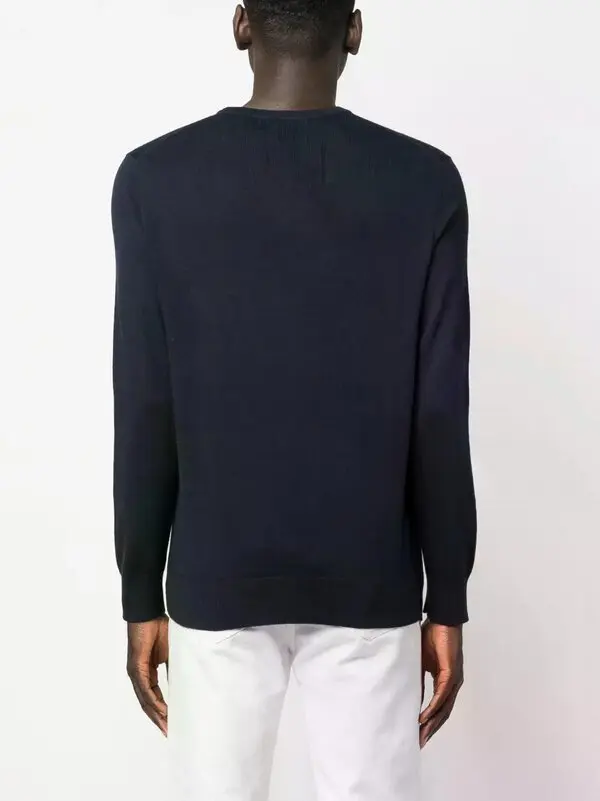 Polo Ralph Lauren Knitted Jumper With Embroidered Logo - Blue
