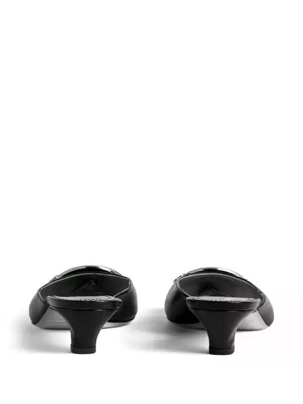 Dsquared2 35mm Logo-plaque Leather Mules