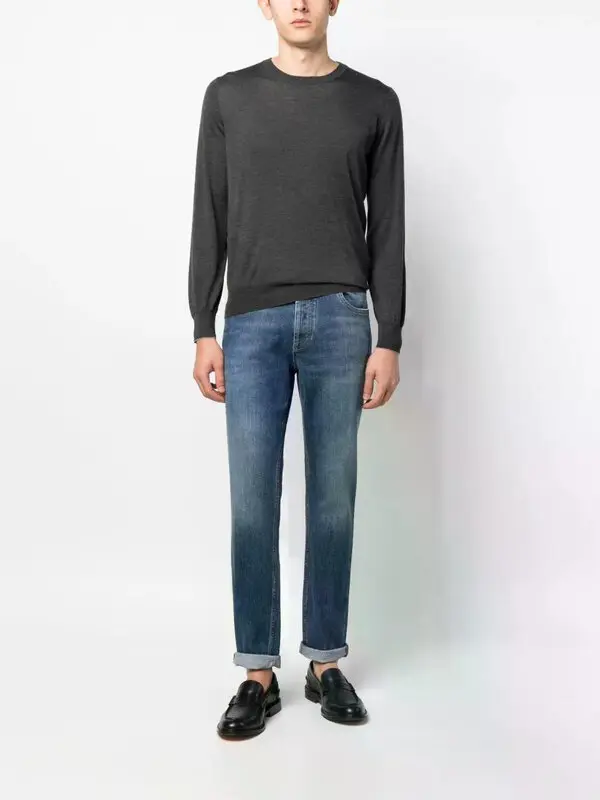 Brunello Cucinelli Mid-rise Cotton Jeans - Blue