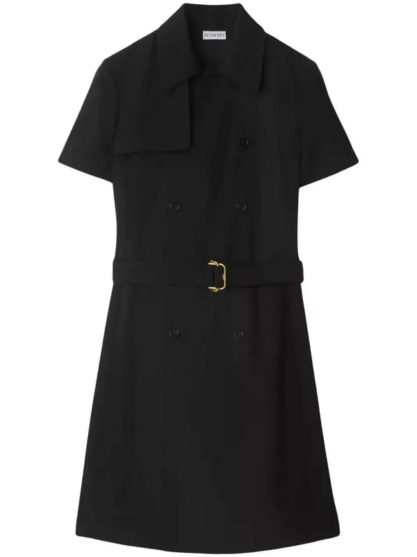 Burberry Belted Wool Minidress