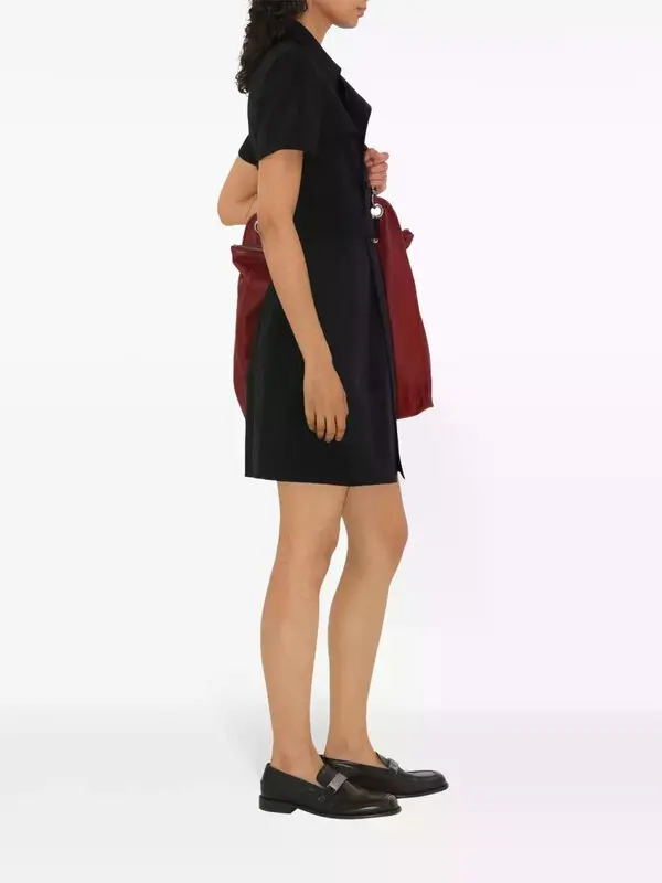 Burberry Belted Wool Minidress