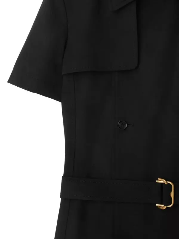 Burberry Belted Wool Minidress