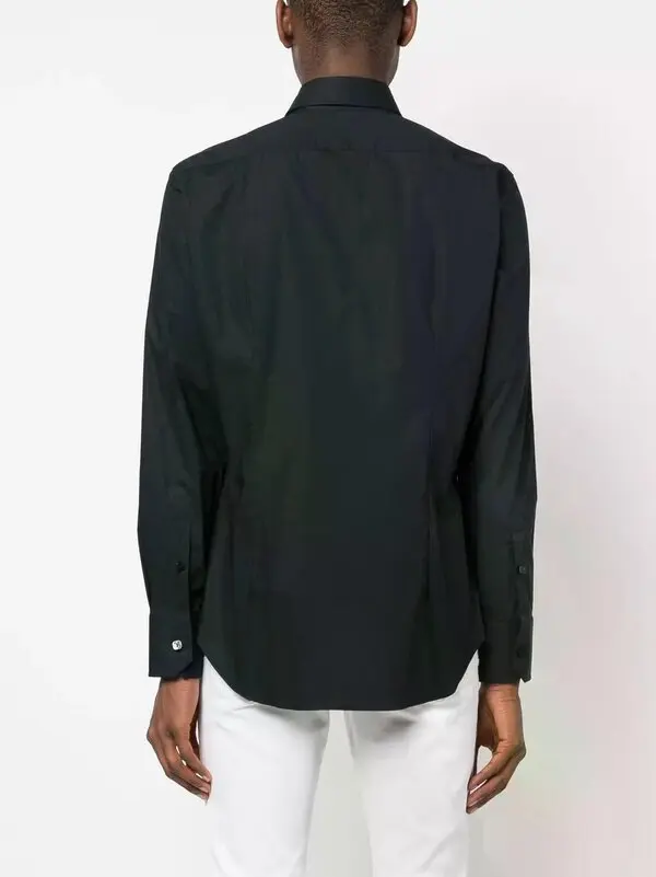 BILLIONAIRE Silver Cut Cotton Shirt