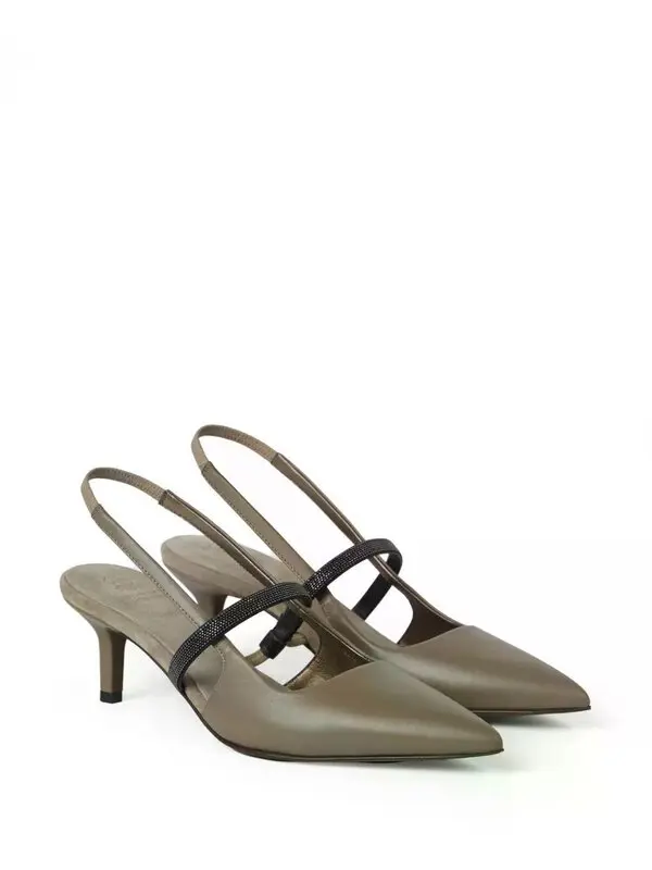Brunello Cucinelli Monili-strap Slingback Pumps