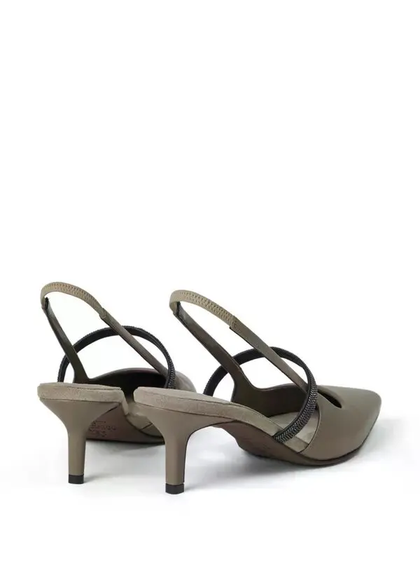 Brunello Cucinelli Monili-strap Slingback Pumps