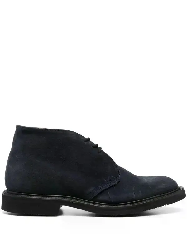 TRICKER'S Aldo Chukka Suede Ankle Boots - Blue