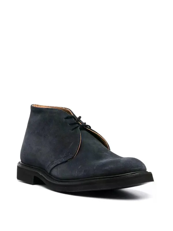 TRICKER'S Aldo Chukka Suede Ankle Boots - Blue