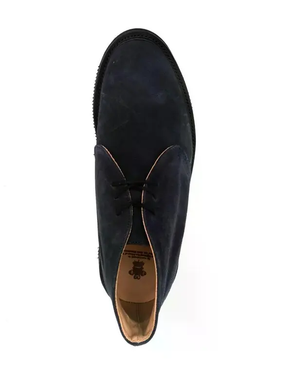 TRICKER'S Aldo Chukka Suede Ankle Boots - Blue