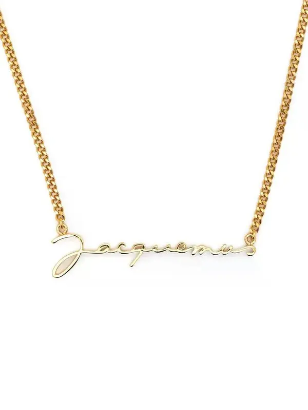 Jacquemus Logo Pendant Necklace