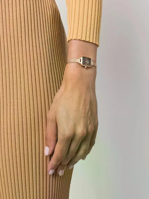DANIEL WELLINGTON Quadro Mini 19mm Wristwatch - Brown