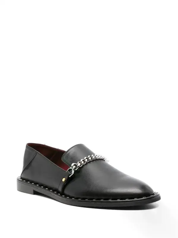 Stella McCartney Falabella Leather Loafers
