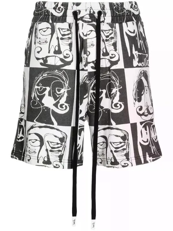 HACULLA. Checked Track Shorts - Black
