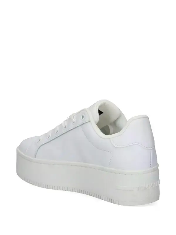Tommy Hilfiger Leather Flatform Sneakers