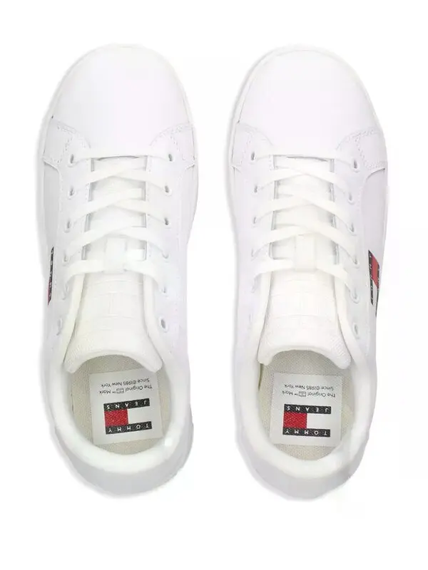 Tommy Hilfiger Leather Flatform Sneakers