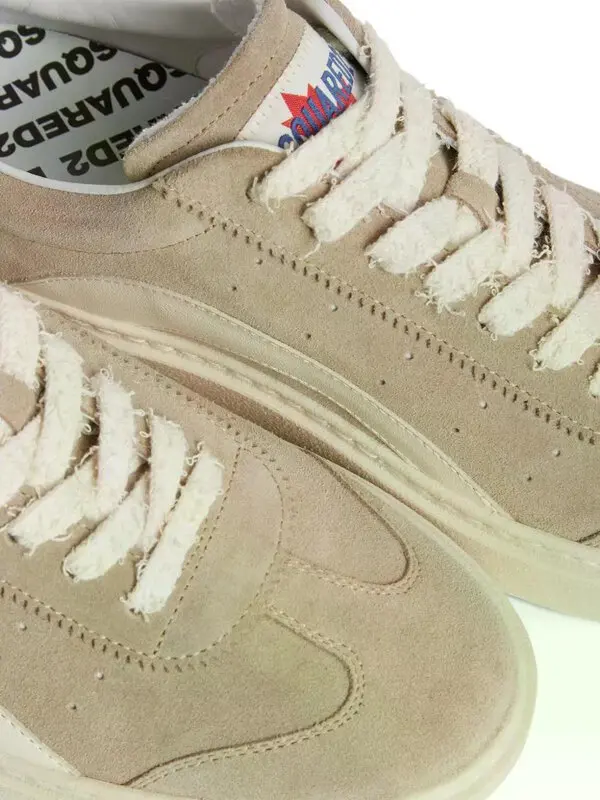Dsquared2 Rider Suede Lace-up Sneakers - Neutrals