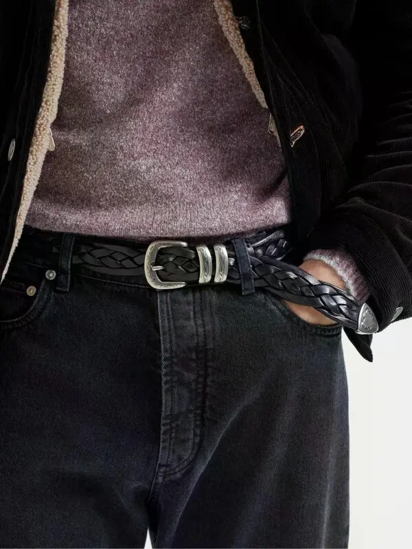 Brunello Cucinelli Braided Leather Belt