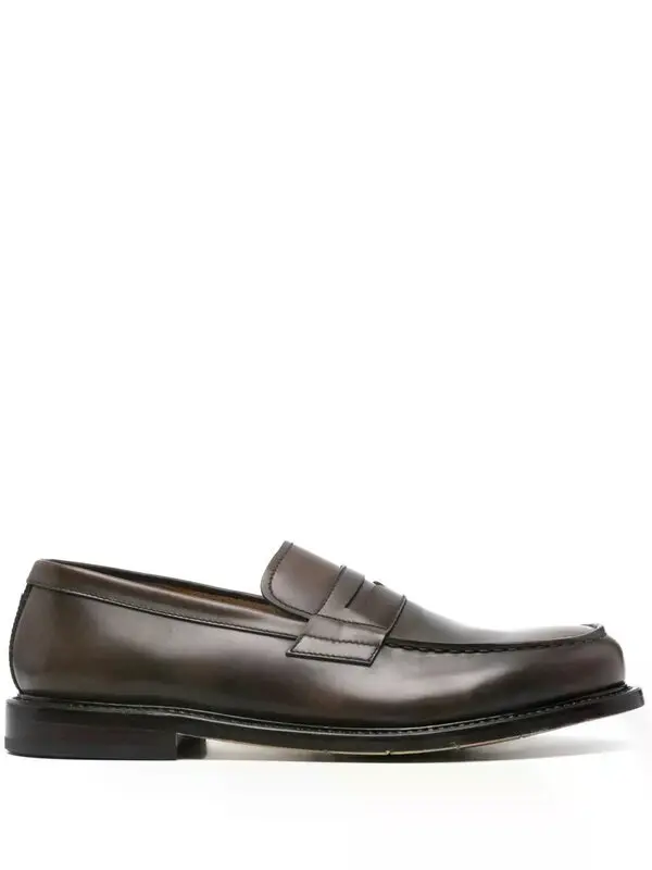 Premiata Leather Loafers - Brown