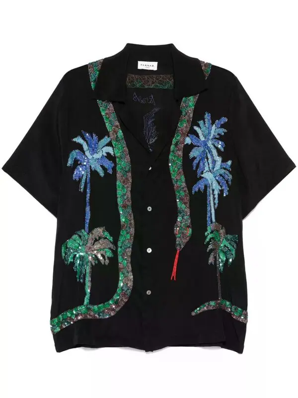 P.a.r.o.s.h Embellished Shirt - Black
