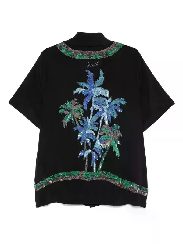 P.a.r.o.s.h Embellished Shirt - Black