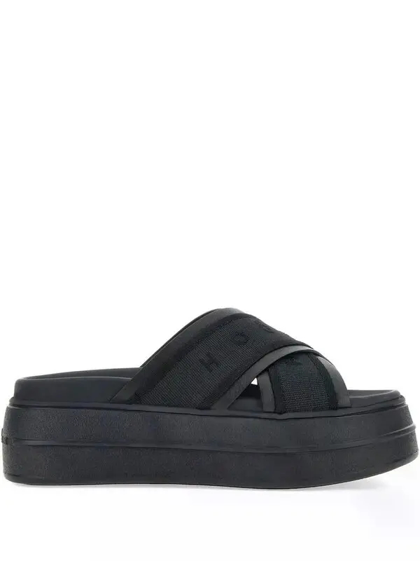 Hogan 60mm Skyscraper Slides - Black