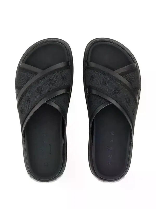 Hogan 60mm Skyscraper Slides - Black