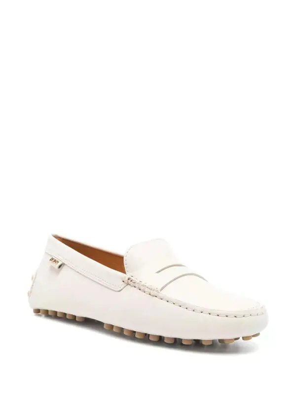 TOD'S Gommino Leather Loafers - Neutrals